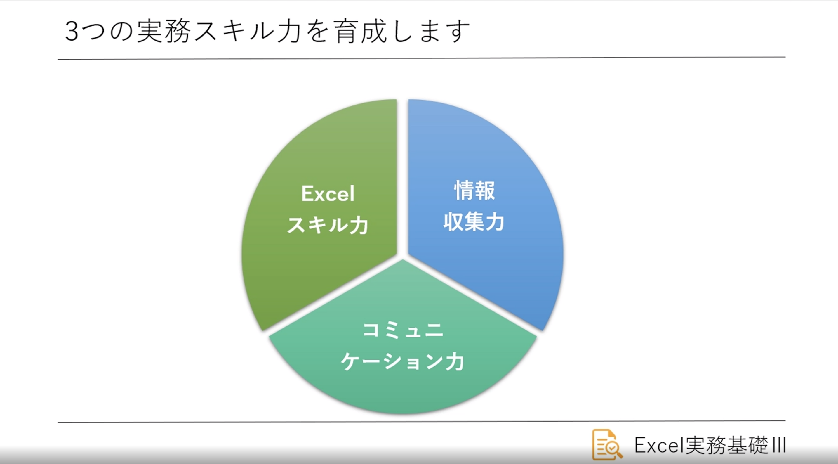NEW！eラーニング「Excel実務基礎III」 就労移行支援manaby